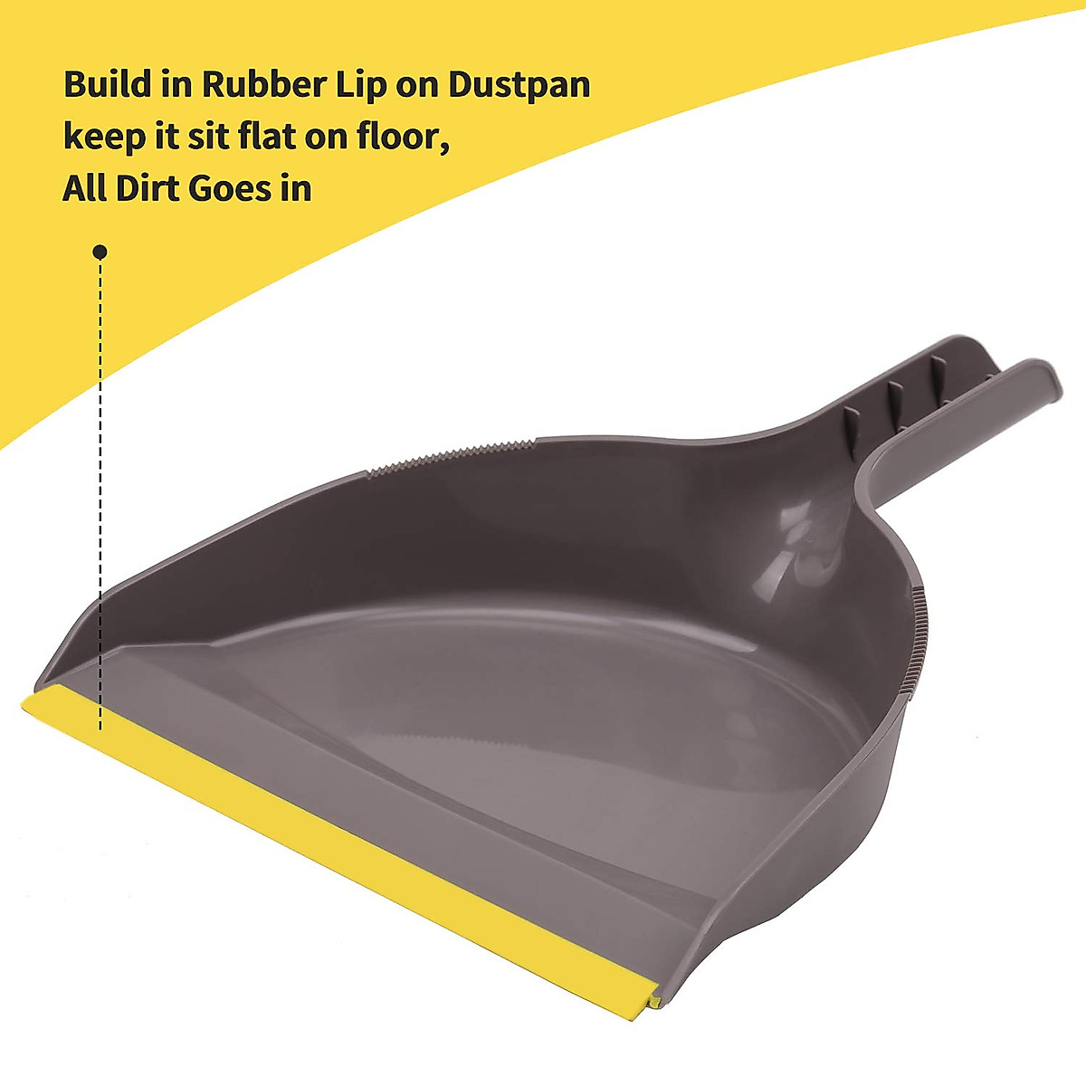 Broom and Dustpan Set,Indoor Broom with Dust pan Combo Set for Home,Angle Kitchen Broom for Floor Sweeping