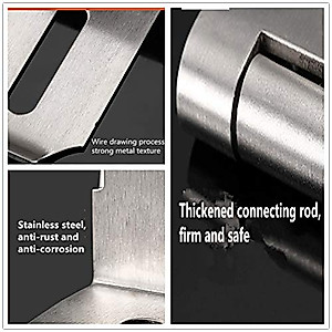 90 Degree 4 Inch Right Angle Padlock Hasp, Stainless Steel Safety Door Latches, Solid Gate Latches Brushed Finish