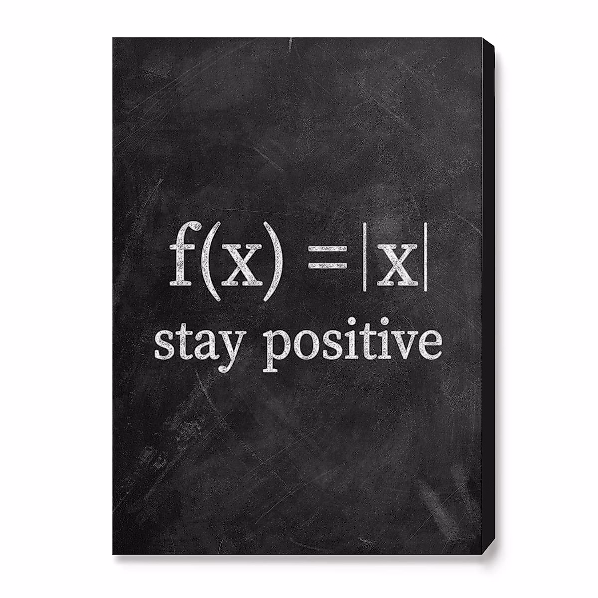 Funny Educational Canvas Wall Art-Saty Positive Poster Canvas Prints Framed Wall Art Painting Ready to Hang for Classroom/Math Room/School Decor-12 x 15 Inches