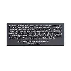 Dr. Woods Raw Black Rejuvenating Exfoliating Body Bar with Organic Shea Butter 5.25 Ounce