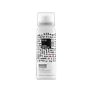 IGK GOOD BEHAVIOR Spirulina Protein Smoothing Spray Travel | Keratin Like Treatment + Frizz Control + Heat Protectant | Vegan + Cruelty Free | 2.4 Oz