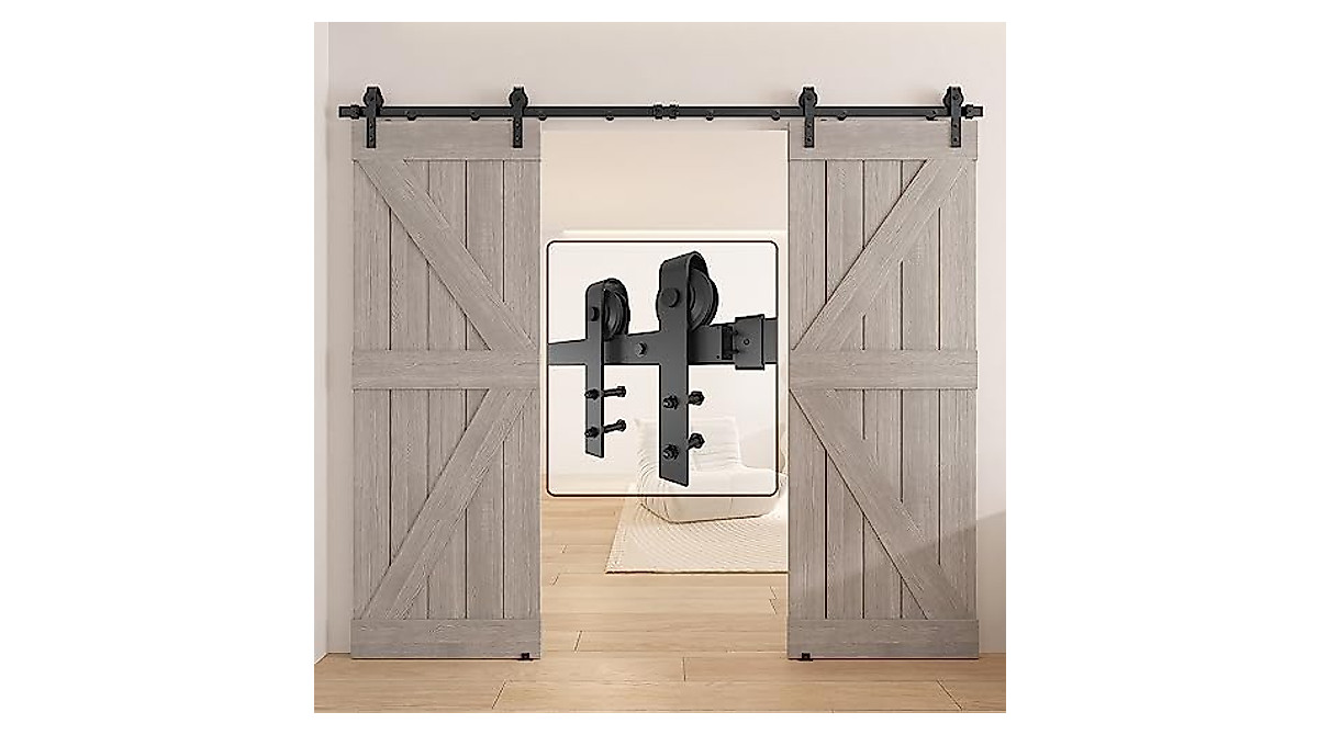 Dondelight 10FT Sliding Barn Door Hardware Kit