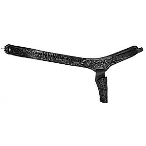 New .22 Cal Holster Gun Belt Drop Loop Tooled Leather Western RIG 34"-52" (Black, 44)