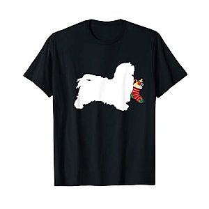 Havanese Christmas Stocking Stuffer Dog T-Shirt