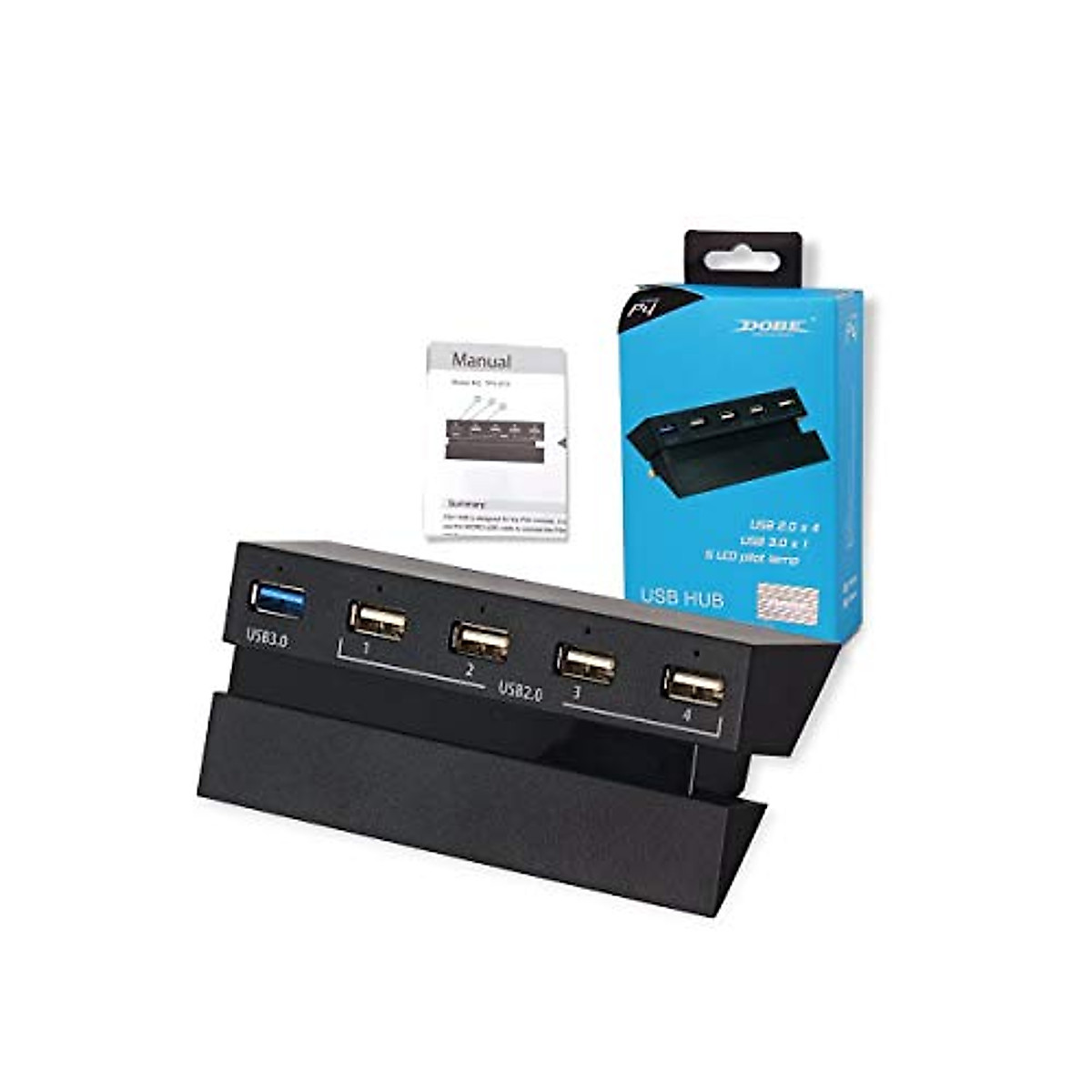 Dobe 2 to 5 USB HUB for PS4 System