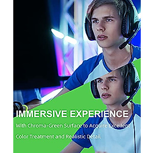 FUDESY Extra Large Green Screen, 74W X 77H inches Collapsible Chromakey Panel,Portable Retractable for Tiktok Video, Live Game,Aluminum Base,Wrinkle Resistant Fabric,Pull-up Style,Auto-Locking Frame