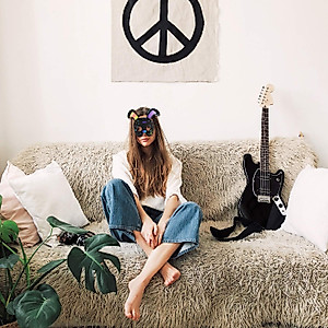 Honoson 36 Pieces Scratch Paper Animal Masks Rainbow Masks with Elastic Cords and 12 Pieces Wood Stylus for Costume Dress up Parties Decorations and DIY