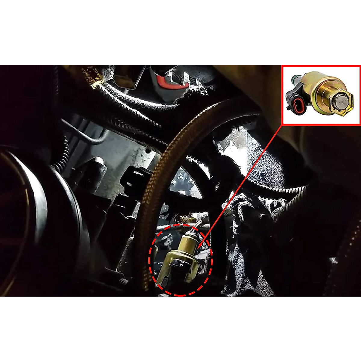 7.3L Fuel Injection Pressure Regulator IPR Valve + ICP Control Sensor Fits 1995-2003 Fords V8 Diesel Turbocharged Fords F-250 F-350 F-450 F-550 F650 F750 E-350 E-450 E-550# F81Z9C968AA