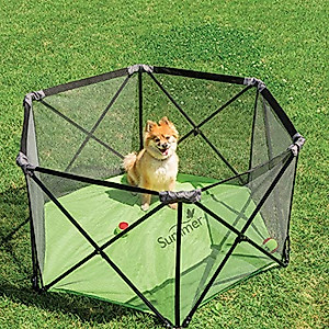 Summer Pop ‘n Play Portable Playard, Green - Lightweight Play Pen for Indoor and Outdoor Use - Portable Playard with Fast, Easy and Compact Fold