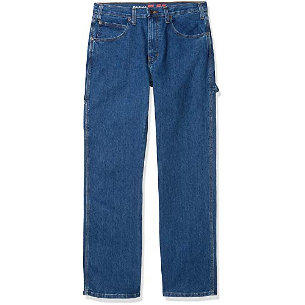 Dickies mens Flex Carpenter Denim Jeans, Stonewashed Indigo Blue, 32W x 32L US