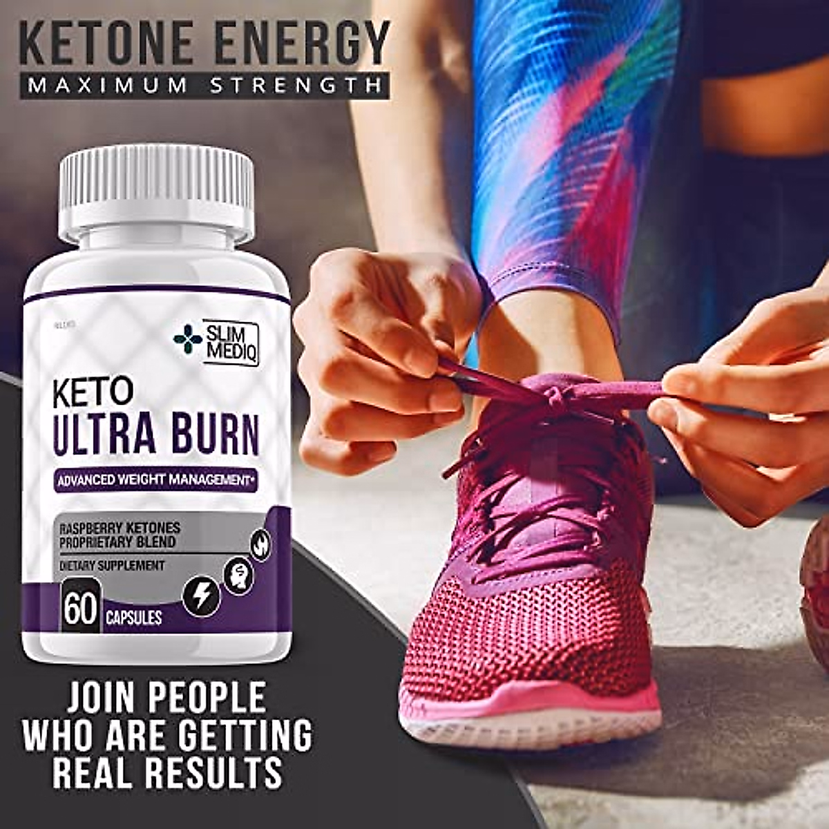 (2 Pack) Keto Ultra Burn Supplement Pills, Advanced Ketogenic Formula (120 Capsules)
