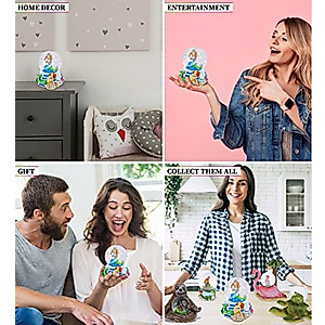 COTA Global Mermaid Stone Snow Globe - Sparkly Water Globe Figurine with Sparkling Glitter, Collectible Novelty Ornament for Home Decor, for Birthdays, Christmas, and Valentine's Day