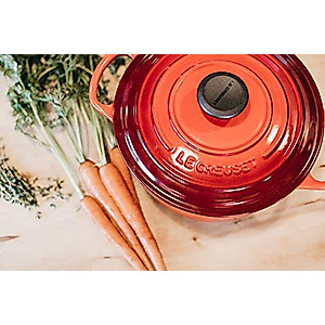 Le Creuset Enameled Cast Iron Signature Round Dutch Oven, 5.5 qt., Cerise