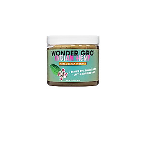 Indian Hemp Hair Grease Pomade, 12 fl oz - Hair Regrowth Styling Treatment - Deeply Nourishes & Repairs Damages By Wonder Gro