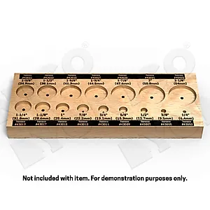YONICO 41160S Forstner Drill Bit Set 16 Piece with Case 3/8-Inch Shank Hardwood and Softwood Hole Drilling for Handheld Drill and Drill Press