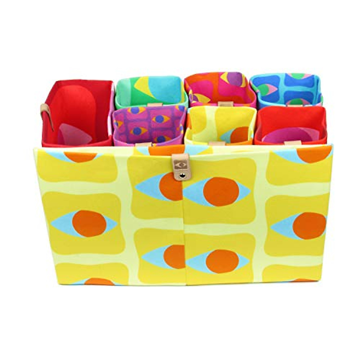 Bright Flagship Prints, 7" 8-pc Tote Set