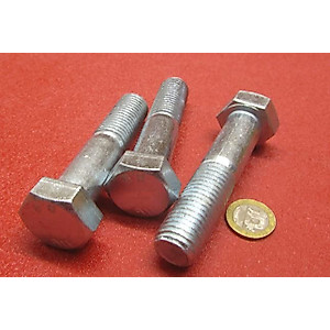 Class 8.8 Zinc Steel Bolts PT M20 x 2.5 mm x 90 mm Long, 3 Pcs