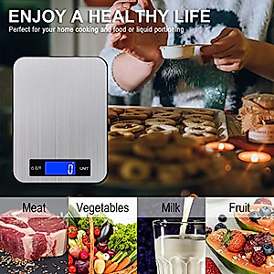 Food Scale,Digital Kitchen Scale Multifunction with Large Panel, 22 lb 10 kg, Food Scale with 1g,Tare Function