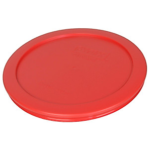 Pyrex 7201-PC Round Red 6.5" 4 Cup Lid for Glass Bowl 4 Pack