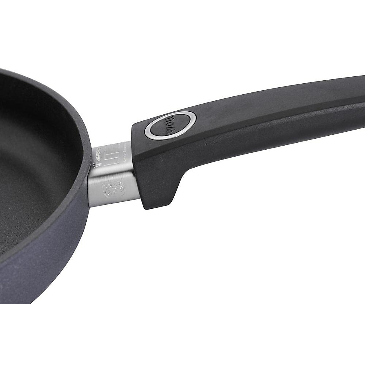 Woll Diamond Lite Diamond Reinforced Non-stick, Anti-Corrosion, Cut-Resistant, Light Weight Fry Pan with Clear Lid, 12.5-Inch, Made in Germany
