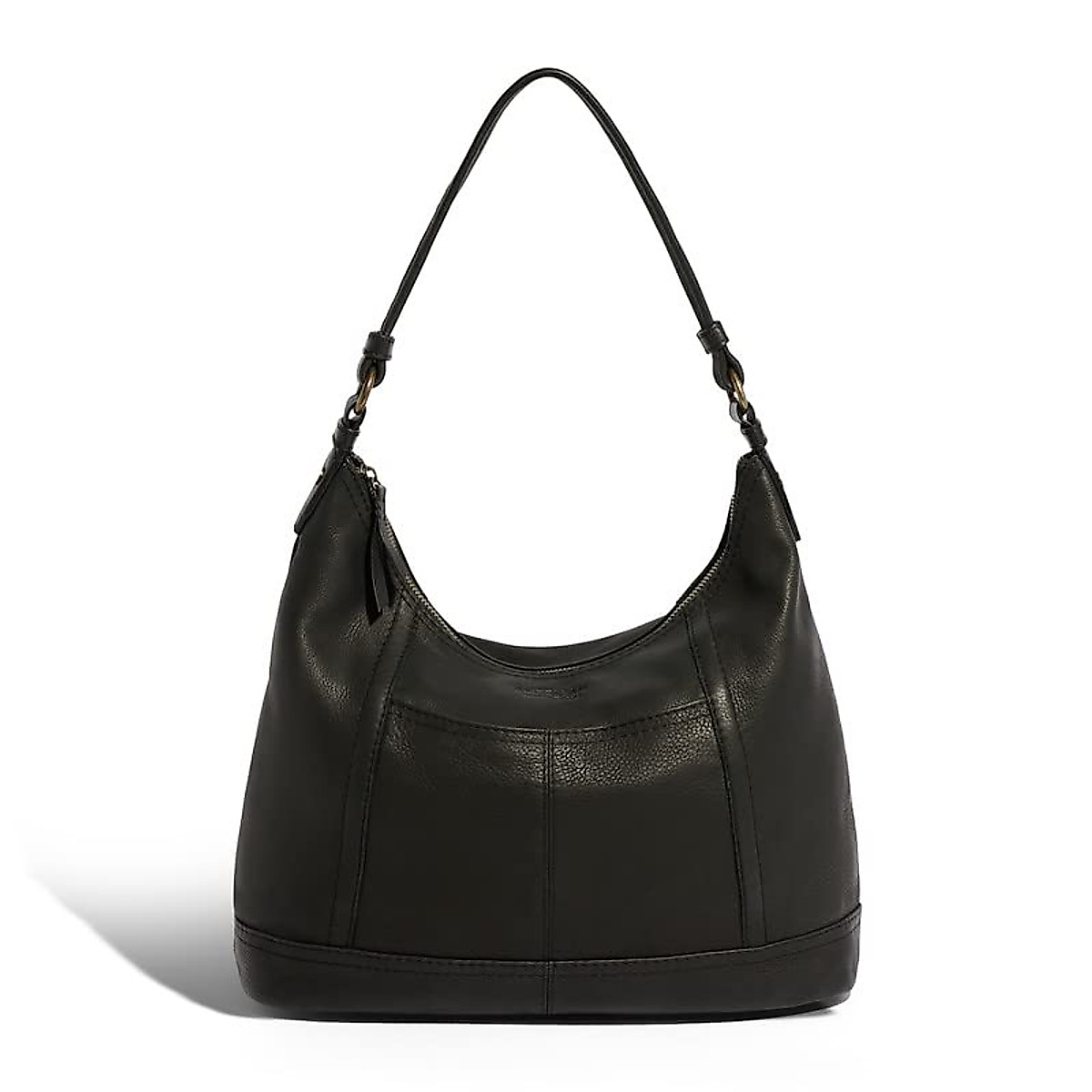 American Leather Co. - Hudson Hobo Handbag - Gorgeous Design and Superbly Fashionable - Black Smooth
