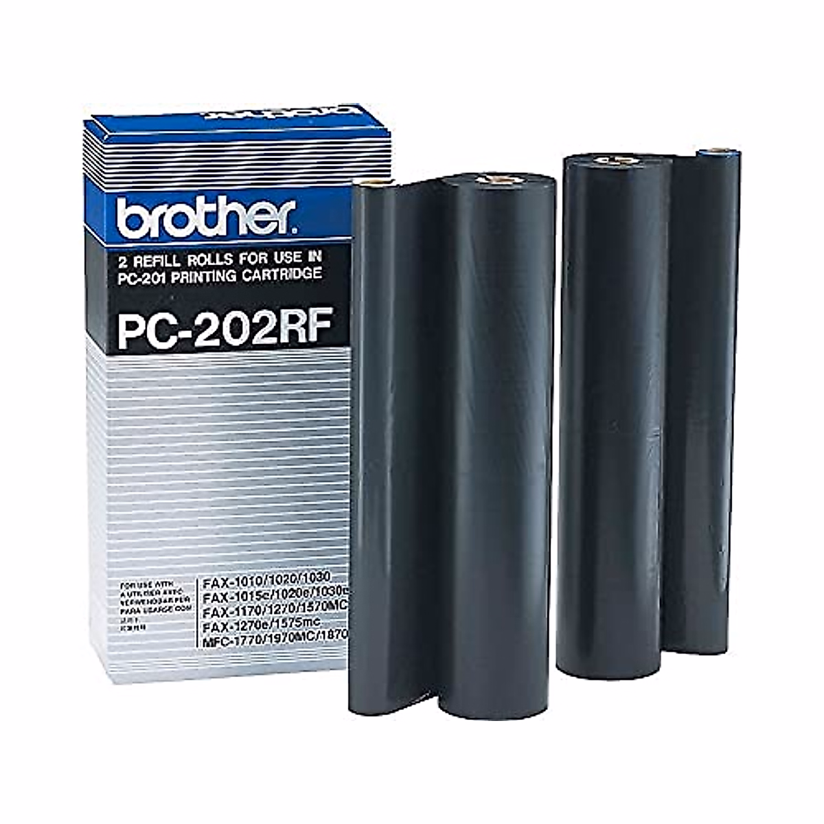 Brother Pc202rf Thermal Transfer Refill Roll, Black, 2/Pk - In Retail Packaging