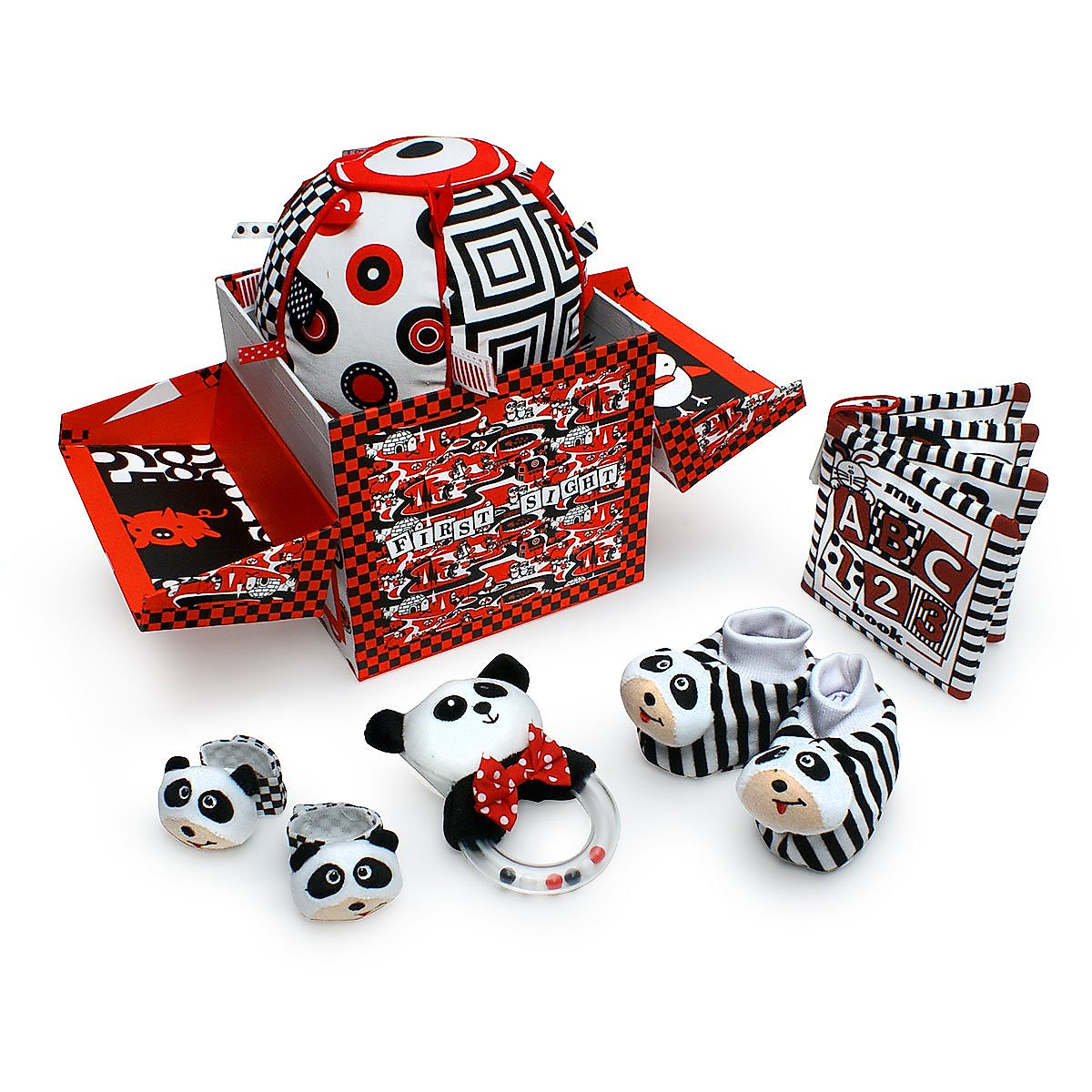 Genius Baby Toys' New Baby Gift Set ft 5 Sets of Developmental and Sensory Toys for Baby