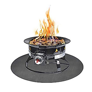 Fire Pit Mat, Bonfires, Lawn, Patio, Chiminea, Deck Defender, Under Grill Mat, BBQ Mat, Heat Shield, Fire Resistant Pad for Outdoors (24 Inch Round)