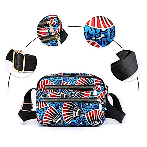 NOTAG Small Crossbody Bags Nylon Travel Shoulder Handbags Women Messenger Purses Pocketbooks (Yellow)