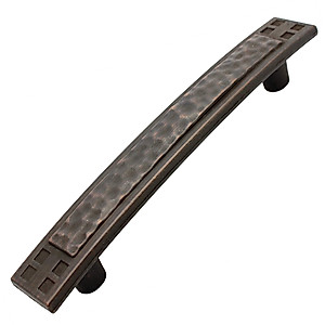 GlideRite Hardware 3-3/4-inch CC Oil Rubbed Bronze Hammered Mission Cabinet Pulls (Pack of 10)