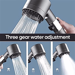 Muravai Shower Head, 2024 New Upgrade Muravai Showerpro Filtered Showerhead,High Pressure Shower Heads, Pressure Boosting Shower Head Spray, Adjustables Pressure Showerhead with Hose and Filter