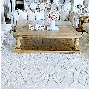 My Texas House by Orian Indoor/Outdoor Bluebonnets Area Rug, 9' x 13', Natural