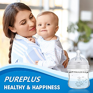 PUREPLUS Water Filter Replacement for HDX FMG-1, MWFP, MWFA, PL-100, WFC1201, RWF0600A, PC75009, RWF1060, 197D6321P006, GSE25GSHECSS, Kenmore 469991 Refrigerator Cartridge, 2Pack