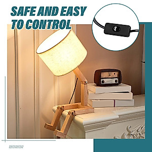 Kittmip Robot Cute Desk Lamp Novelty Wooden Creative Table Lamp with Wood Base Adjustable Shape Bedside Fun Funky Lamp Reading Wood Lamp DIY Fun Robot Lamp for Bedroom, Office, Study Desk, Kids Room