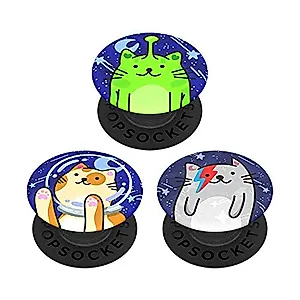 PopSockets PopMinis: Mini Grips for Phones & Tablets (3 Pack) - Cosmo Cats