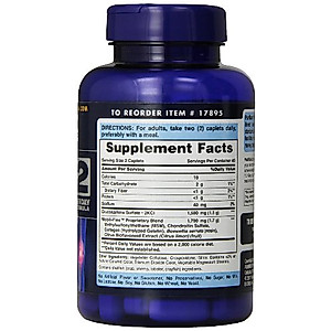 Puritan's Pride Triple Strength Glucosamine, Chondroitin & MSM Joint Soother, 90 Coated Caplets