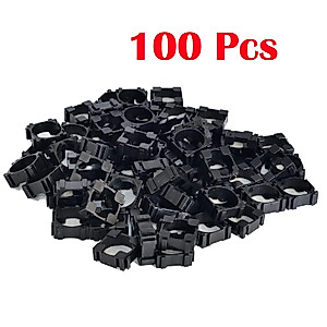 MGGi 100pcs 18650 Lithium Battery Cell Holder, Plastic Li-ion Battery Pack Bracket Safety Spacer Radiating Shell Storage Bracket Cylindrical Cell Battery Stand Cell Spacer for DIY Fixed Battery