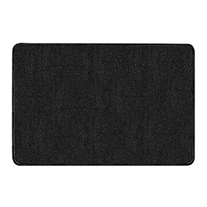 CALIDAKA Office Chair Mat for Hardwood Floor Computer Gaming Chair Mat 47x35inch Office Gaming Rolling Floor Mat Anti-Slip Under Desk Low-Pile Office Rug(Black)