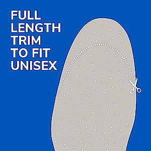 Dr. Scholl's® Stay Odor-Free & Dry Comfort Insoles with Odor-X®, Unisex Inserts, 1 Pair, Full Length Trim to Fit Men's Shoe Sizes (7-13) and Women's Shoe Sizes (5-10)