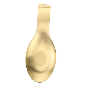SHERCHPRY Stainless Steel Serving Spoon Metal Cooking Spoon Stainless Steel Spoon Stainless Steel Utensil Holder Spatula Ladle Holder Stove Spoon Holder Spoon Cradle Forks Rest Ladle Rest