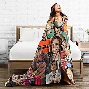 Matthew-Gray-Gubler Fleece Blanket Throw Lightweight Super Soft Cozy Luxury Bed Blanket Microfiber80 X60