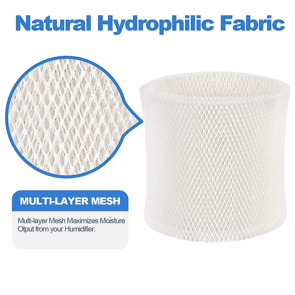 Humidifier Wicking Filters Fit for Honeywell HC-888 Model Series, Fit for Honeywell Humidifier Filter Replacement Filter C (2 Pack)