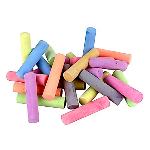 Kid Made Modern Non Toxic Sidewalk Chalk Bucket (24 Count) - Washable Colored Chalk Bulk Set for Kids and Toddlers Outdoor Games