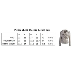 ODCOCD Faux Suede Jacket for Women Long Sleeve Zipper Up Casual Outwear (CA/US, Alpha, Medium, Regular, Regular, Stone)
