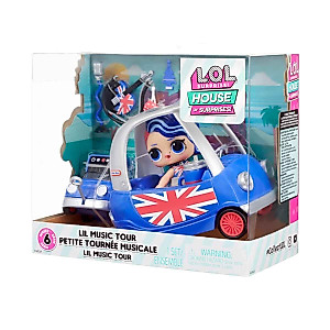 L.O.L. Surprise! OMG House of Surprises Lil Music Tour Playset with Cheeky Babe Collectible Doll and 8 Surprises, Dollhouse Accessories, Holiday Toy, Great Gift Kids Ages 4 5 6+ Years Old & Collector