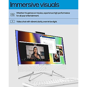 HP All-in-One 21.5" FHD Desktop Computer Newest, 16 GB RAM, 1TB PCIE SSD, AMD Athlon Gold 3150U, Radeon Graphics, HDMI, Camera, Windows 11 H w/GM Accessories, Black