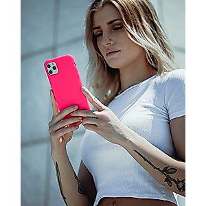 FELONY CASE – iPhone 11 Case - Neon Pink Silicone Case, Liquid Silicone with Anti-Scratch Microfiber Lining, 360° Shockproof Protective Case