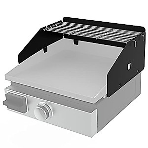 17 Inch Griddle Wind Guard/Wind Screen and Griddle Warming Rack for Blackstone 17 Inch Griddle, Griddle Accessories Kit for Blackstone (For 17")