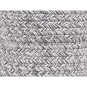 Super Area Rugs Farmhouse Plant Basket/Planter Multi Purpose Open Top Bin with Handles, Cotton Rope Basket, 8-inch, 10-inch and 12-inch Grey & White