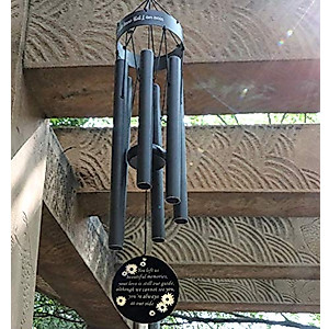 Bereavement Sympathy Gift for Loss of Love One Dad Mom Pet Dog Memorial Wind Chime with Popular Garden Deep Tone Windchimes Rememberance Déco Outside You Left us Beautiful
